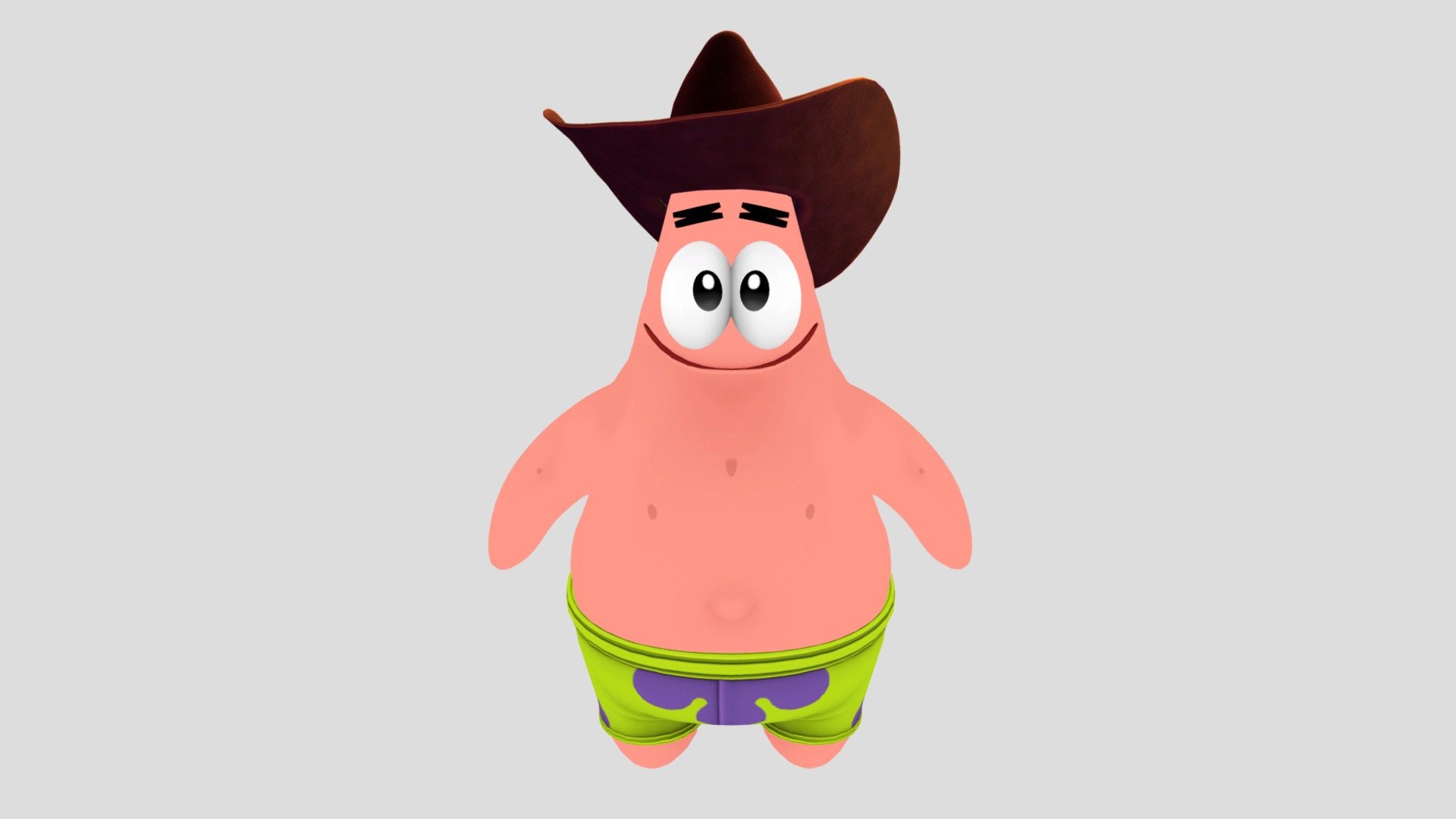 Patrick (Cowboy Hat Costume) - Download Free 3D model by SMF Features ...