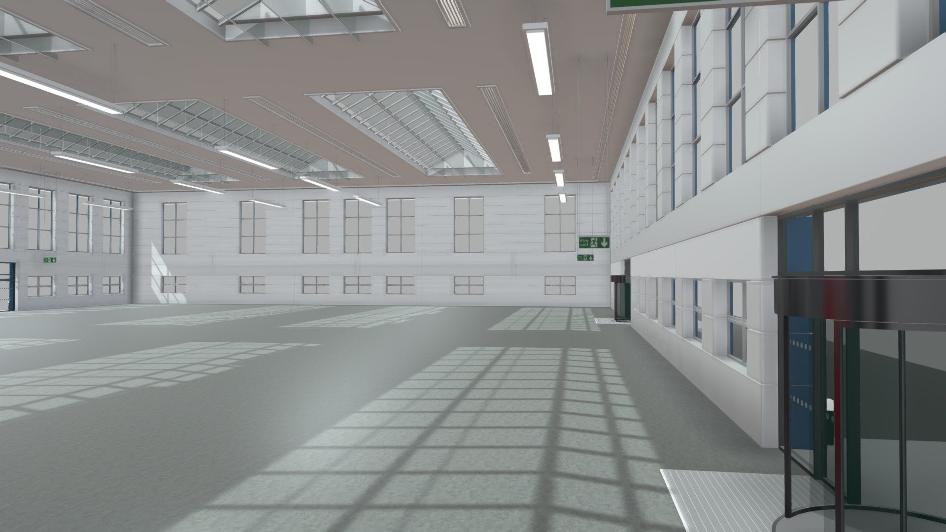 Warehouse Building Interior And Exterior - Buy Royalty Free 3D model by ...