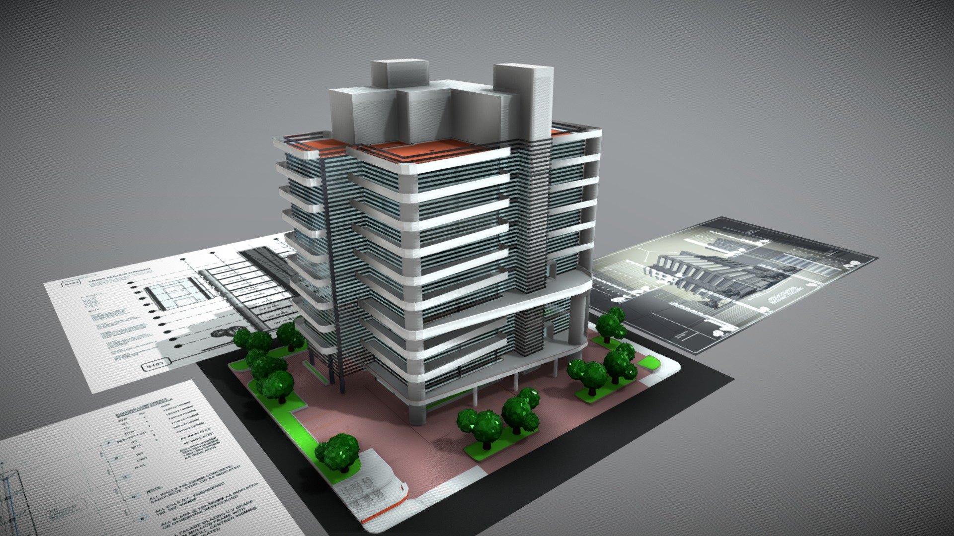 Conceptual Building Model - 3D model by VertaScan [0dfef8b] - Sketchfab