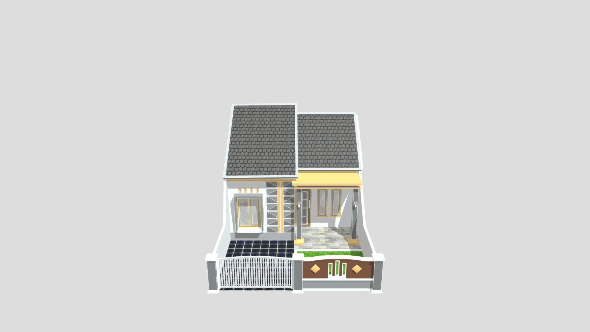 Simple House Design - 3D model by Muhammad Bayu Hidayat ...