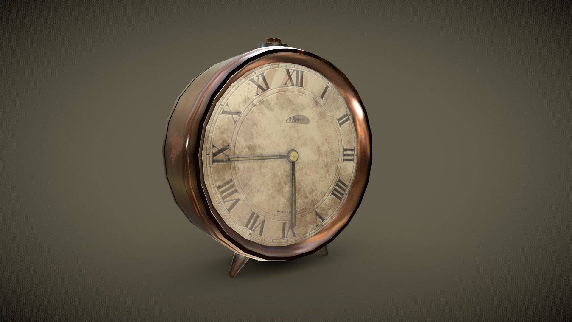 Retro antique desk clock - Download Free 3D model by Sousinho [0e09a2d ...