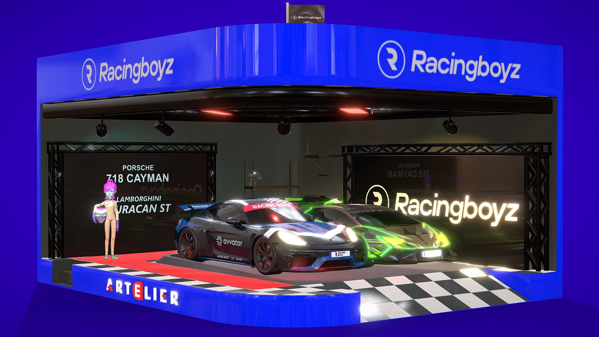 Garage Racing Boyz - 3D model by Artelier3d [0e0ae76] - Sketchfab