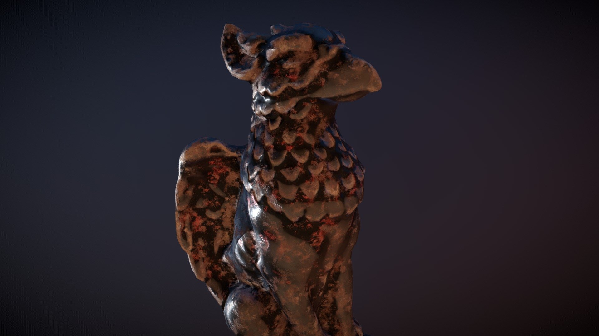 Griffon Statue - 3D model by Kailash H Kanojia (@KailashHKanojia ...