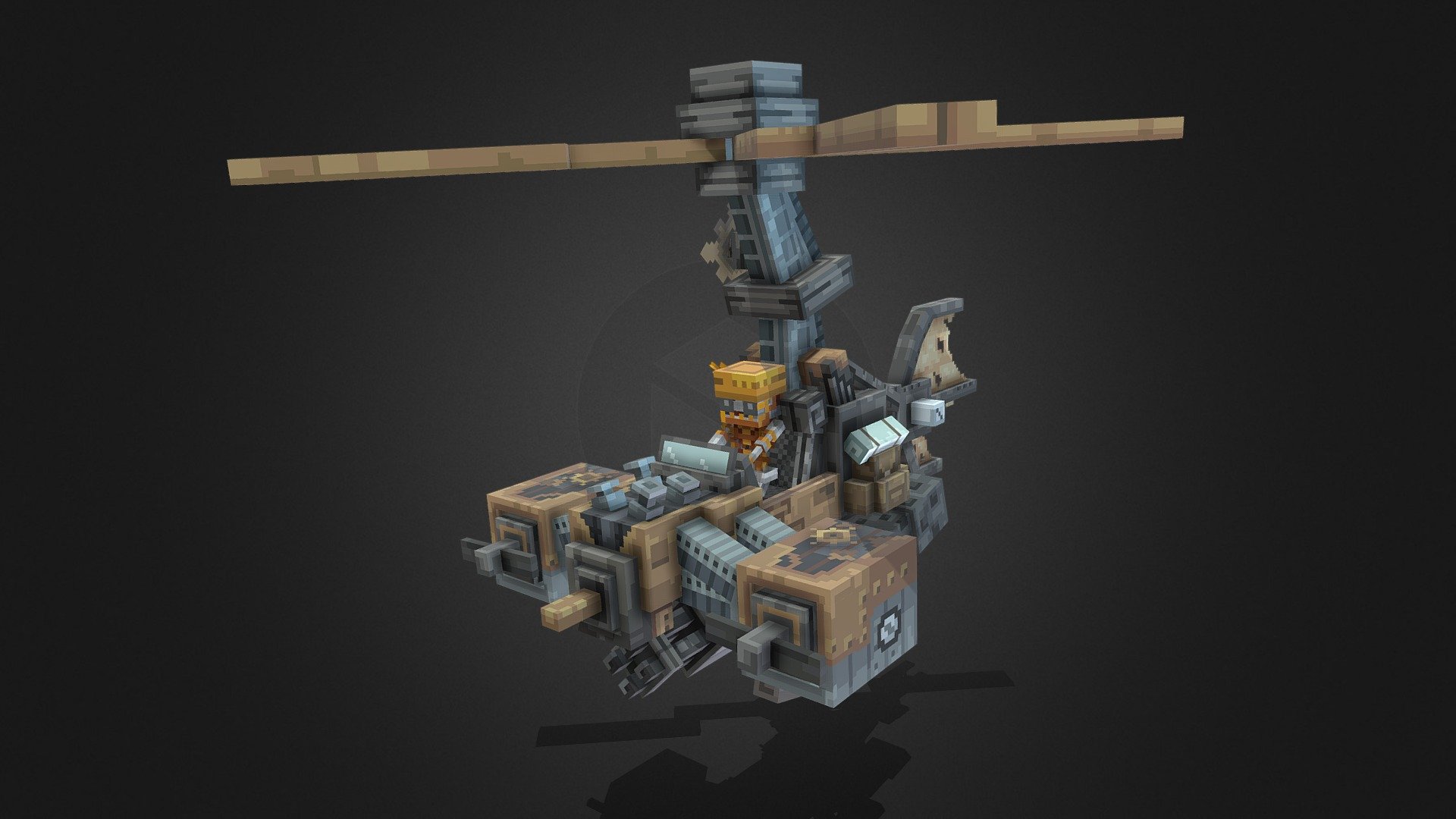 Steampunk Aerial Boss - 3D model by Poteto (@PotetoBlocks) [0e0f768 ...