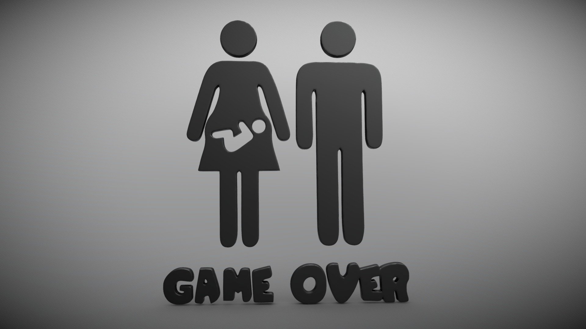 Game Over stencil - Buy Royalty Free 3D model by yogi_sandhi [0e1146a ...