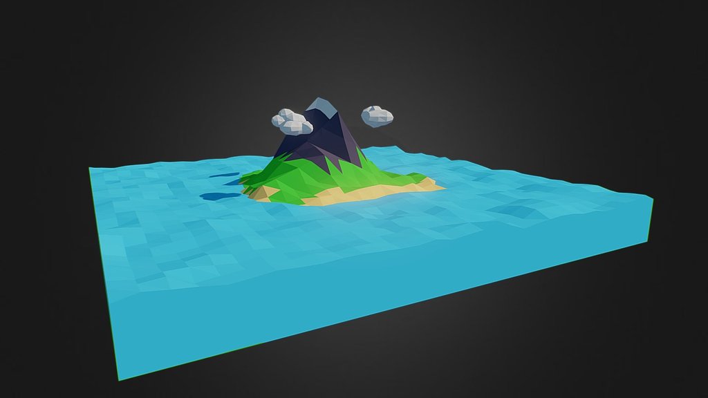 Low Poly Island - Download Free 3D model by Weston (@weston7777 ...