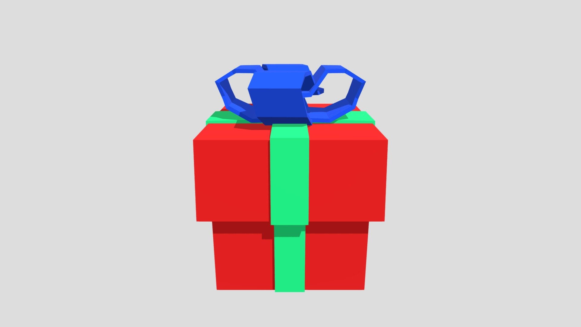 Christmas Gift box - 3D model by grkpektis [0e15832] - Sketchfab