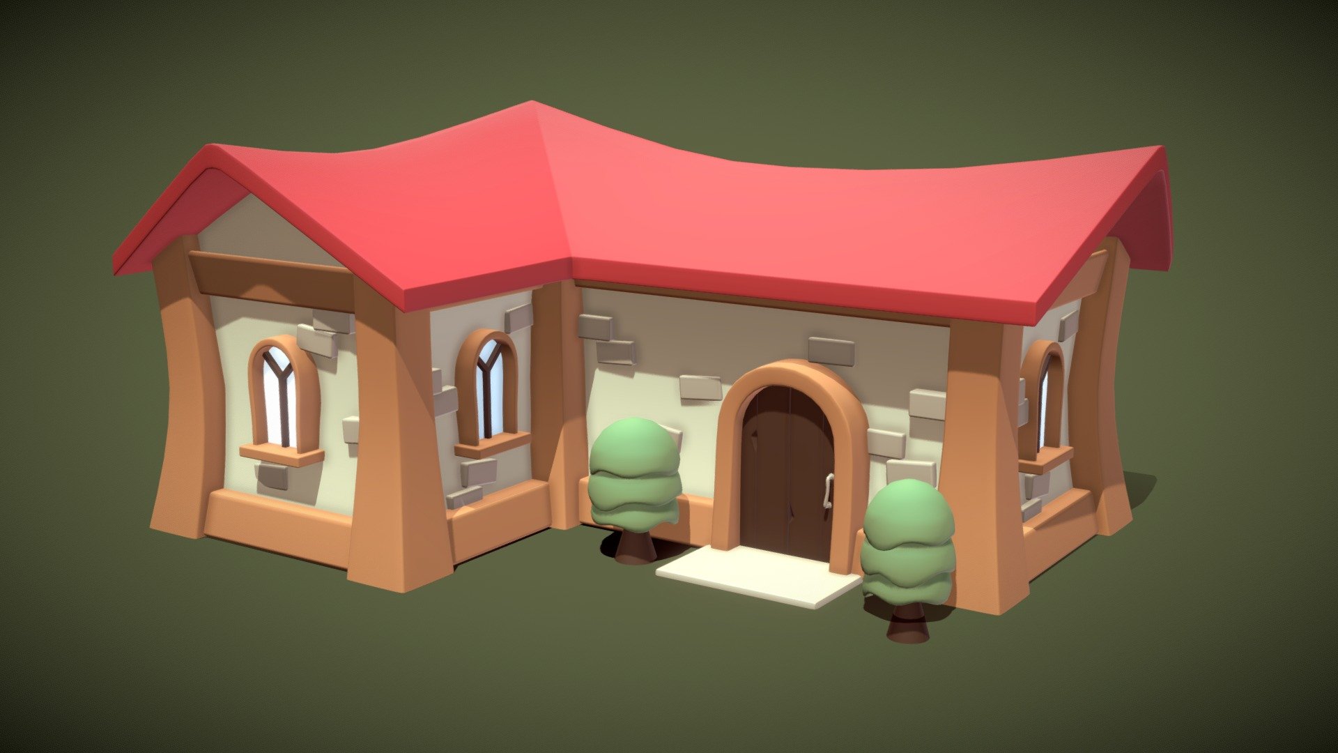 Stylized House Demo - Download Free 3D model by Daniel Cardona ...