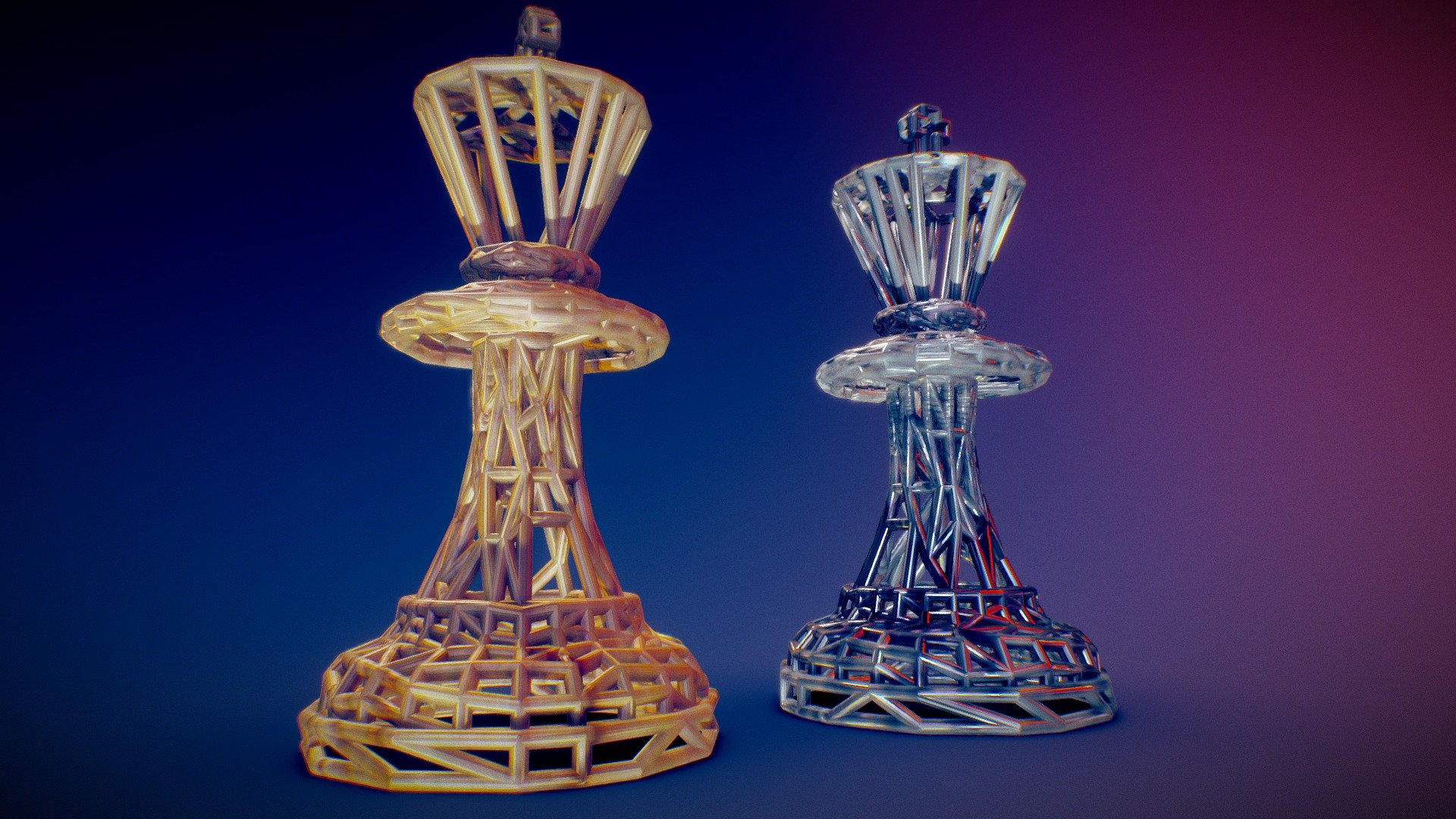 King Chess Piece - 3D model by frozenflame26 [0e1d4f9] - Sketchfab