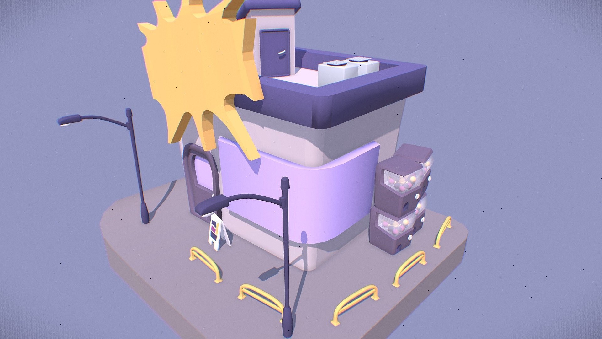 Game Art 1 - Simple Scene - 3D model by Anita_Ugrinska [0e1e218 ...