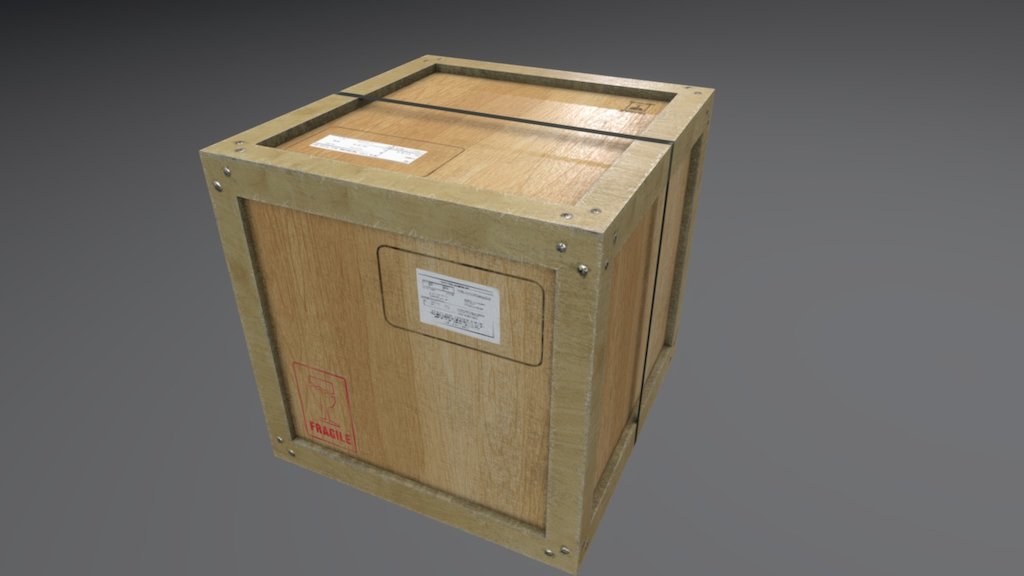 Cargo crate 12 - 3D model by 32cm [0e1f377] - Sketchfab