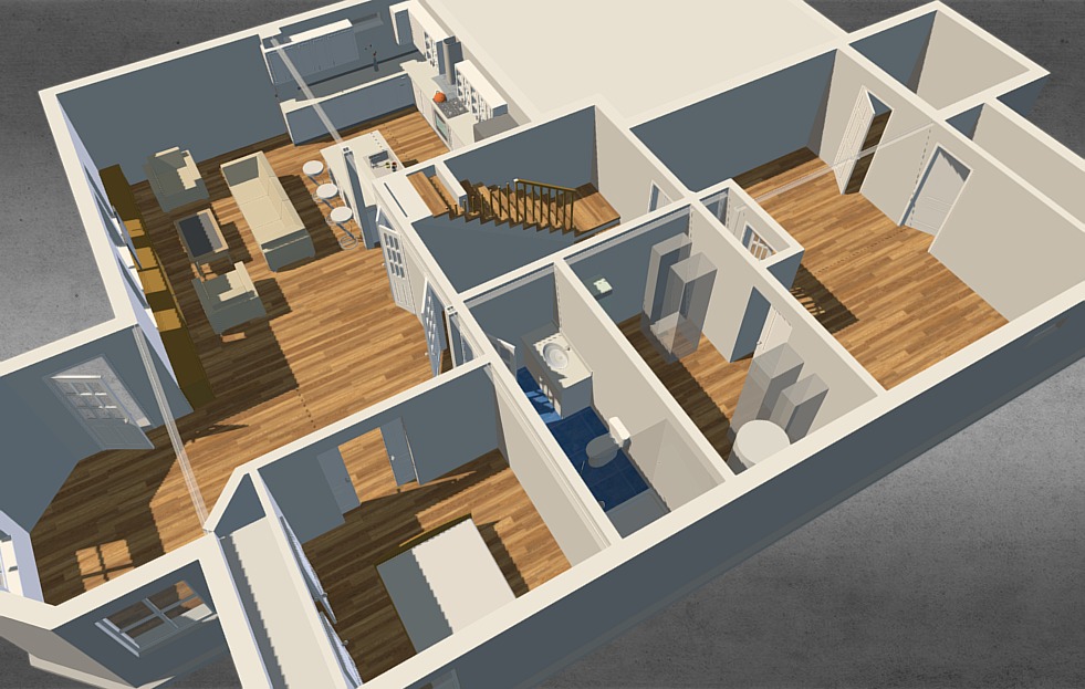 10-29 Basement Opt1 03032017 - 3D model by Cadaxx Design (@cadaxx ...