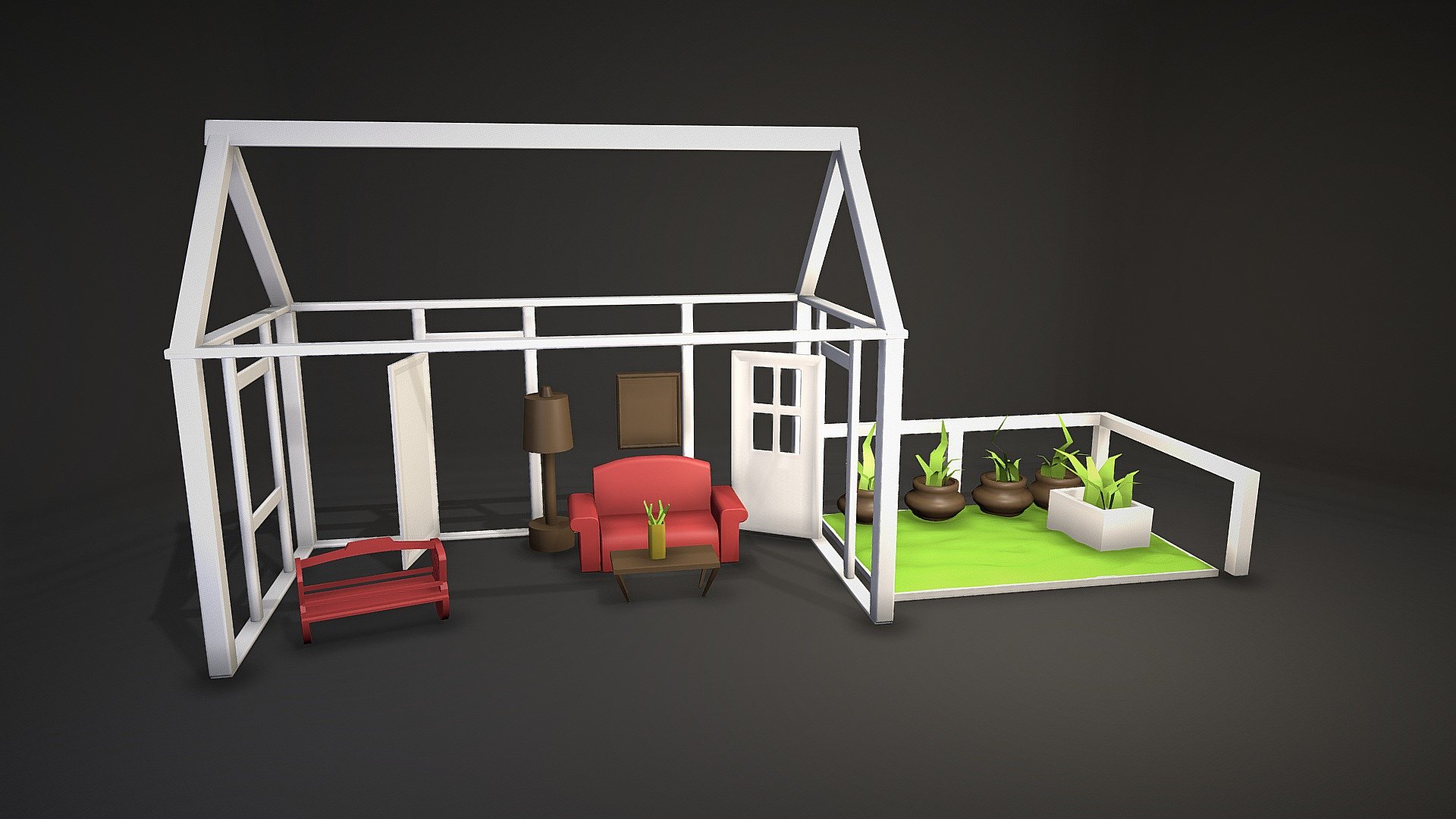 Theatre Set - Elene 1 - 3D model by ikaagogava [0e20625] - Sketchfab