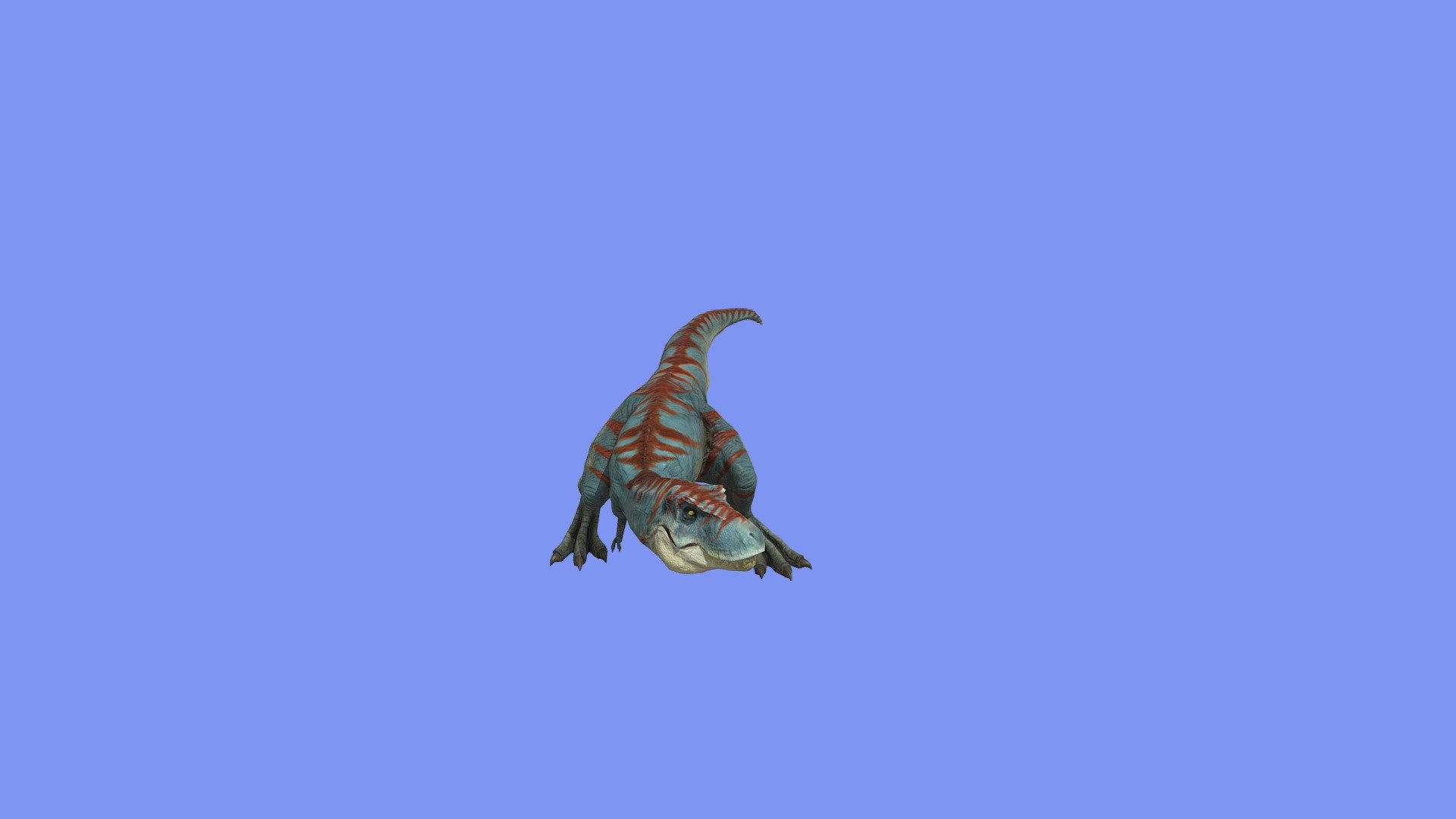animated_t-rex_dinosaur_biting_attack_loop - 3D model by roma ...