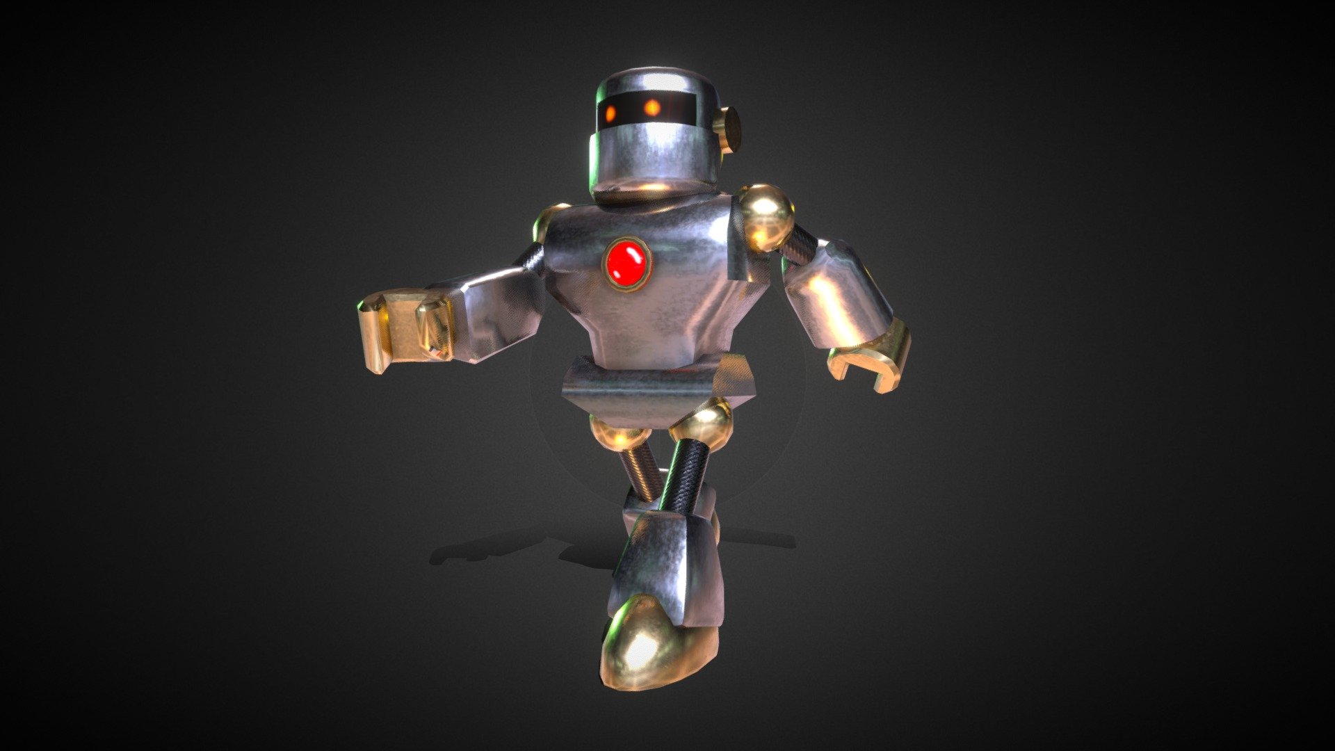 Tin Robot - PBR Textured Animated Game Ready - Buy Royalty Free 3D model by LittleZCoordinate ...
