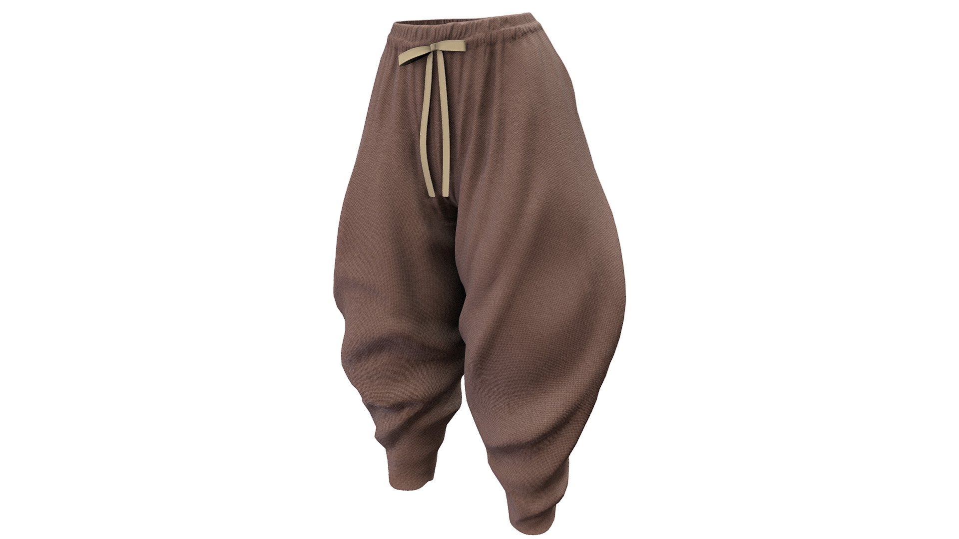 Female Baggy Harem Pants - Buy Royalty Free 3D model by 3dia [0e247fb ...