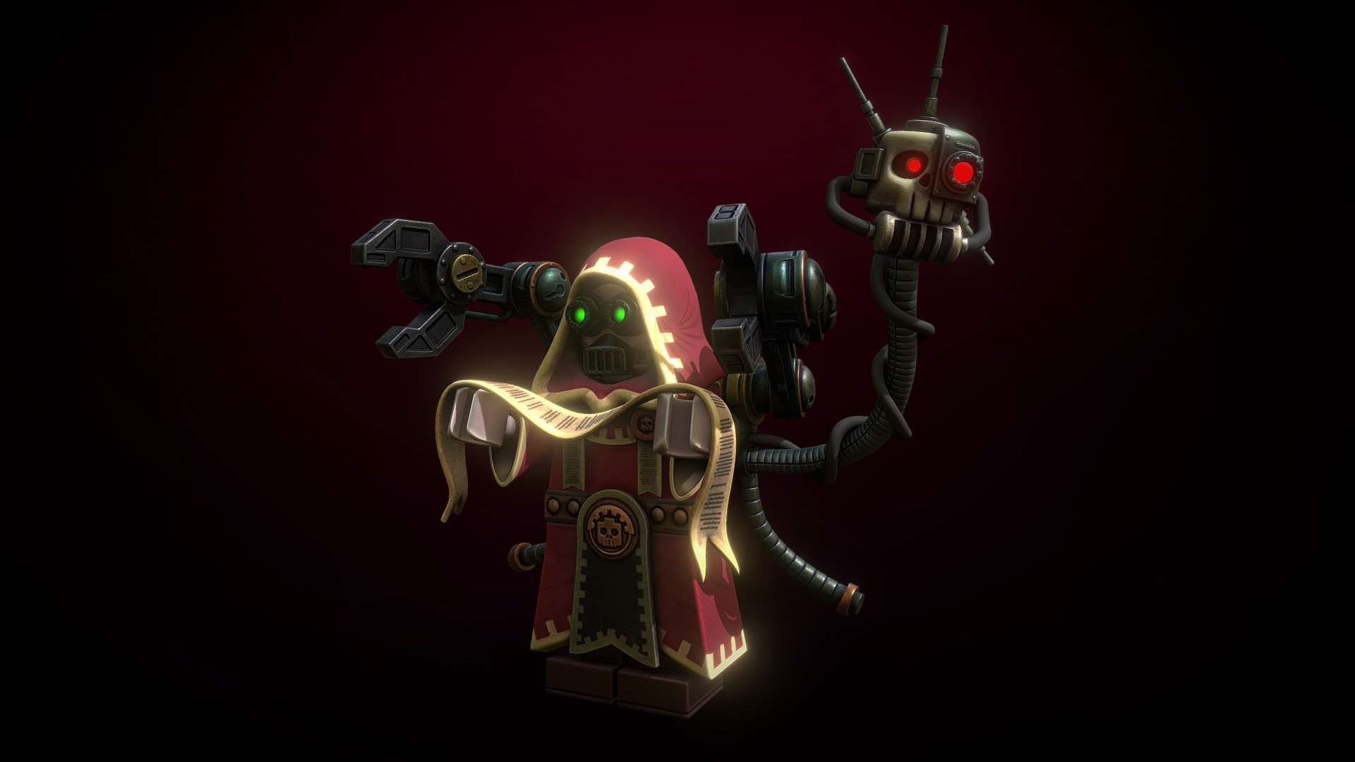 Lego Tech-Priest Adeptus WH40K - 3D model by giobiancoFB [0e27bc4 ...