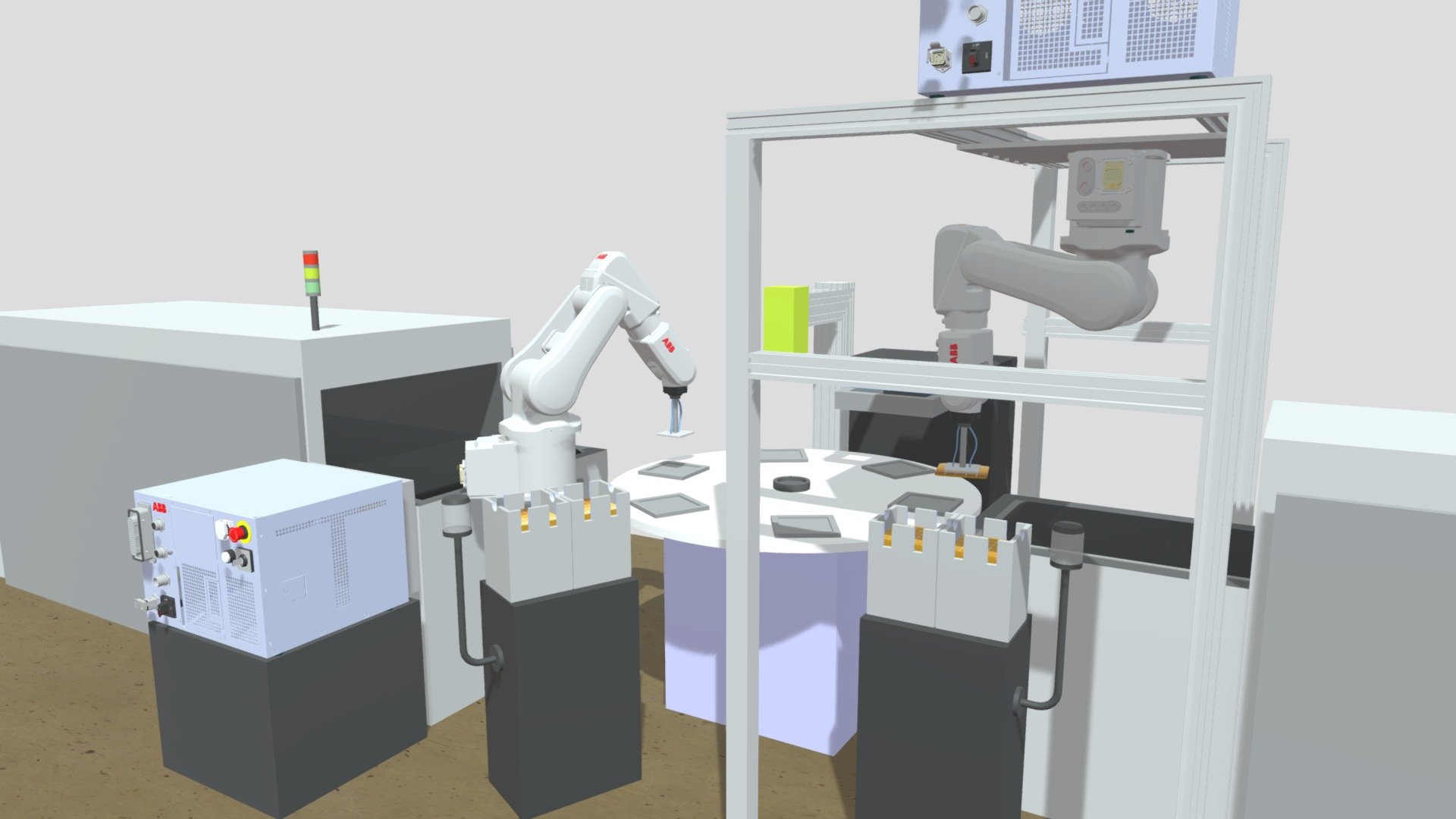 Demo Robotic Solar Assembly Simulation - Download Free 3D model by ...