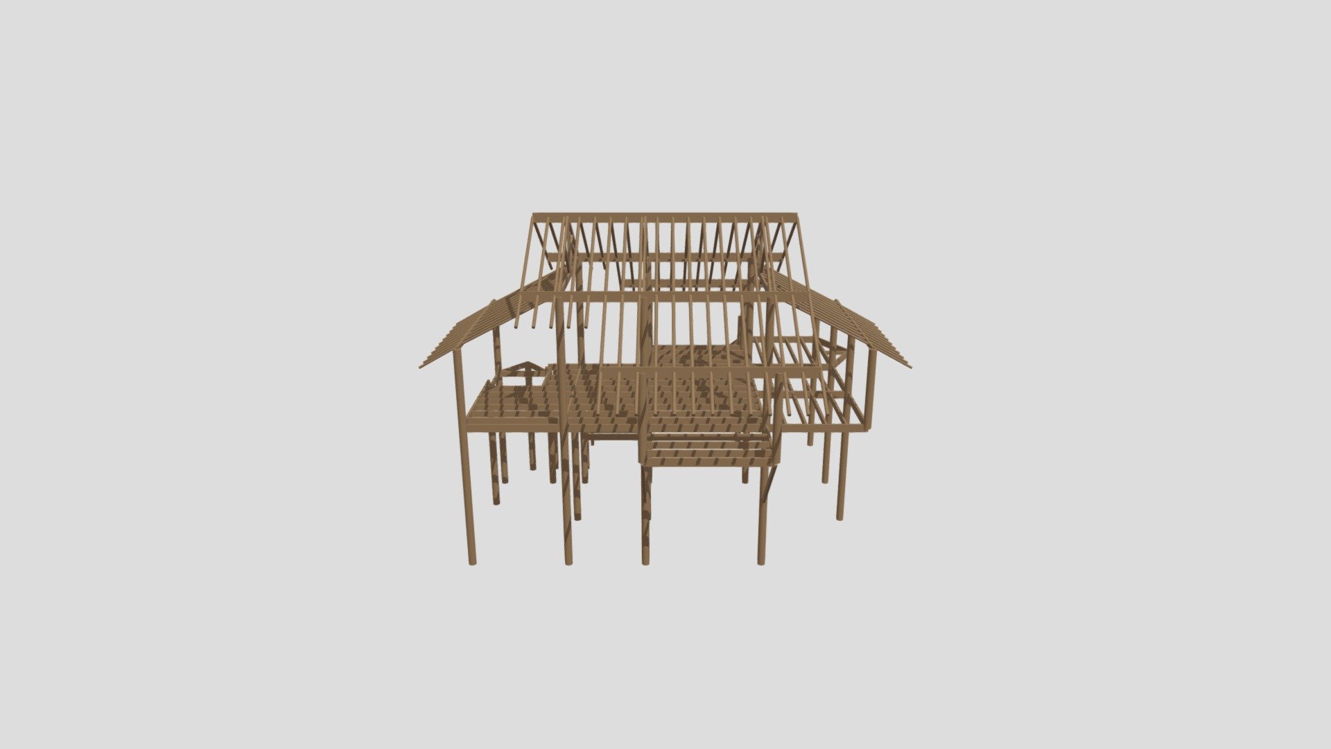 Bangalô 1 - 3D model by Pilotis Estrutural (@pilotis) [0e2d5e2] - Sketchfab