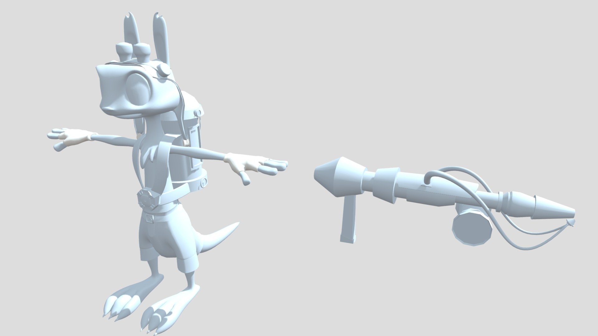 Daxter - Now with weapons! - Download Free 3D model by Alex Jiménez ...