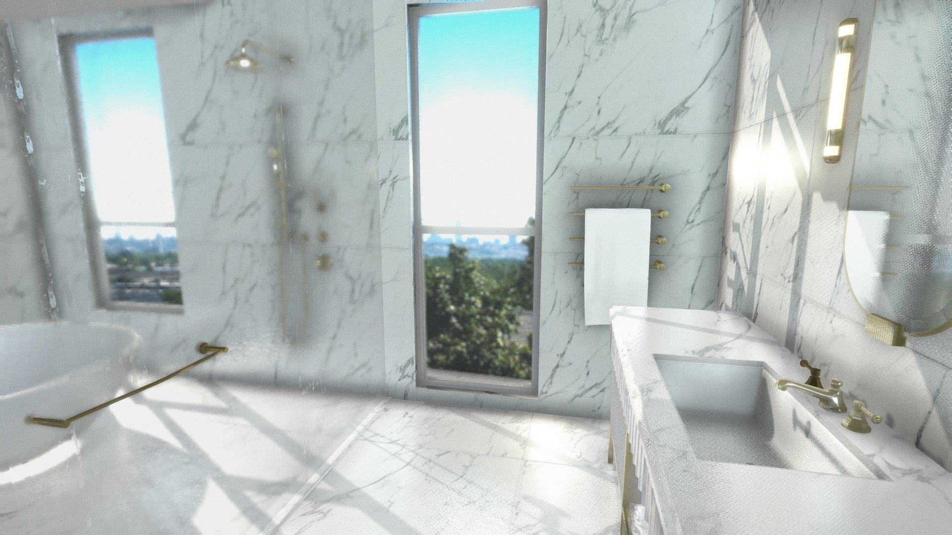 Bathroom R1b - 3D model by teachung (@hezi) [0e2e5c9] - Sketchfab
