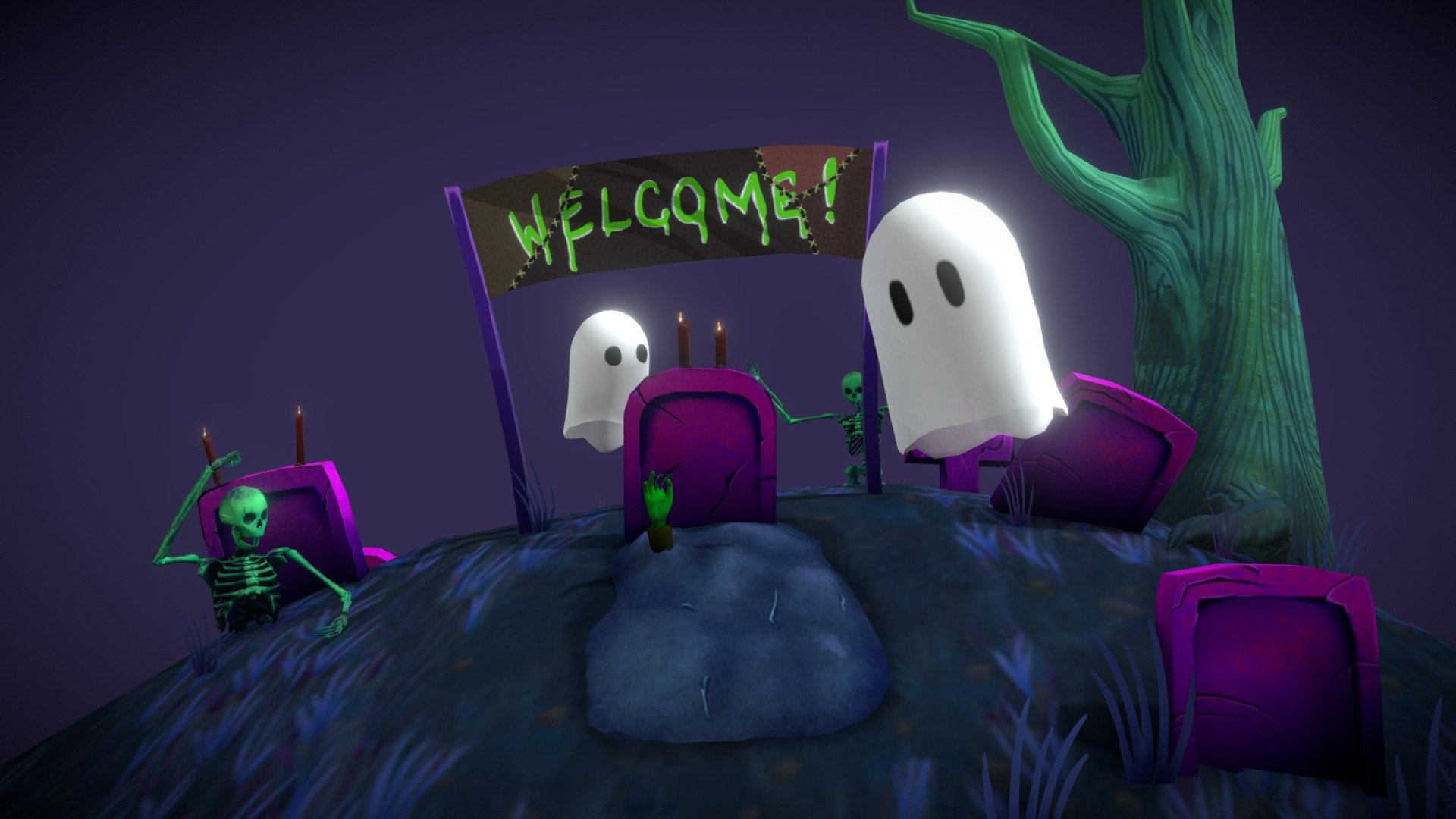 Welcome back! Halloween special - Download Free 3D model by NatyNath ...