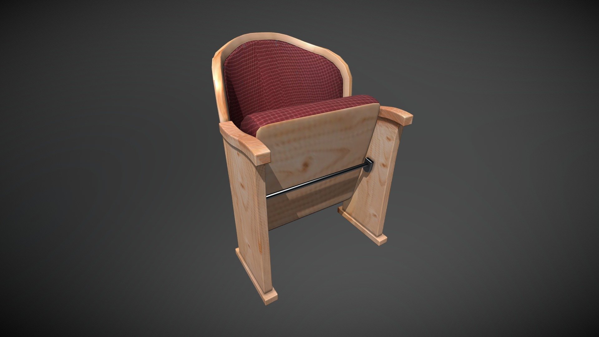 Old theatre chair - Download Free 3D model by wozniakowski.smierdzi ...