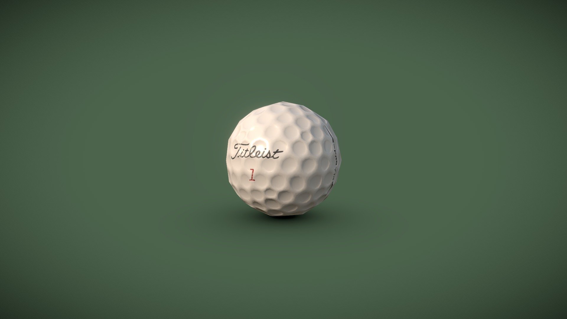 Low Poly Fitleist Golf Ball - Buy Royalty Free 3D model by Gabriel ...