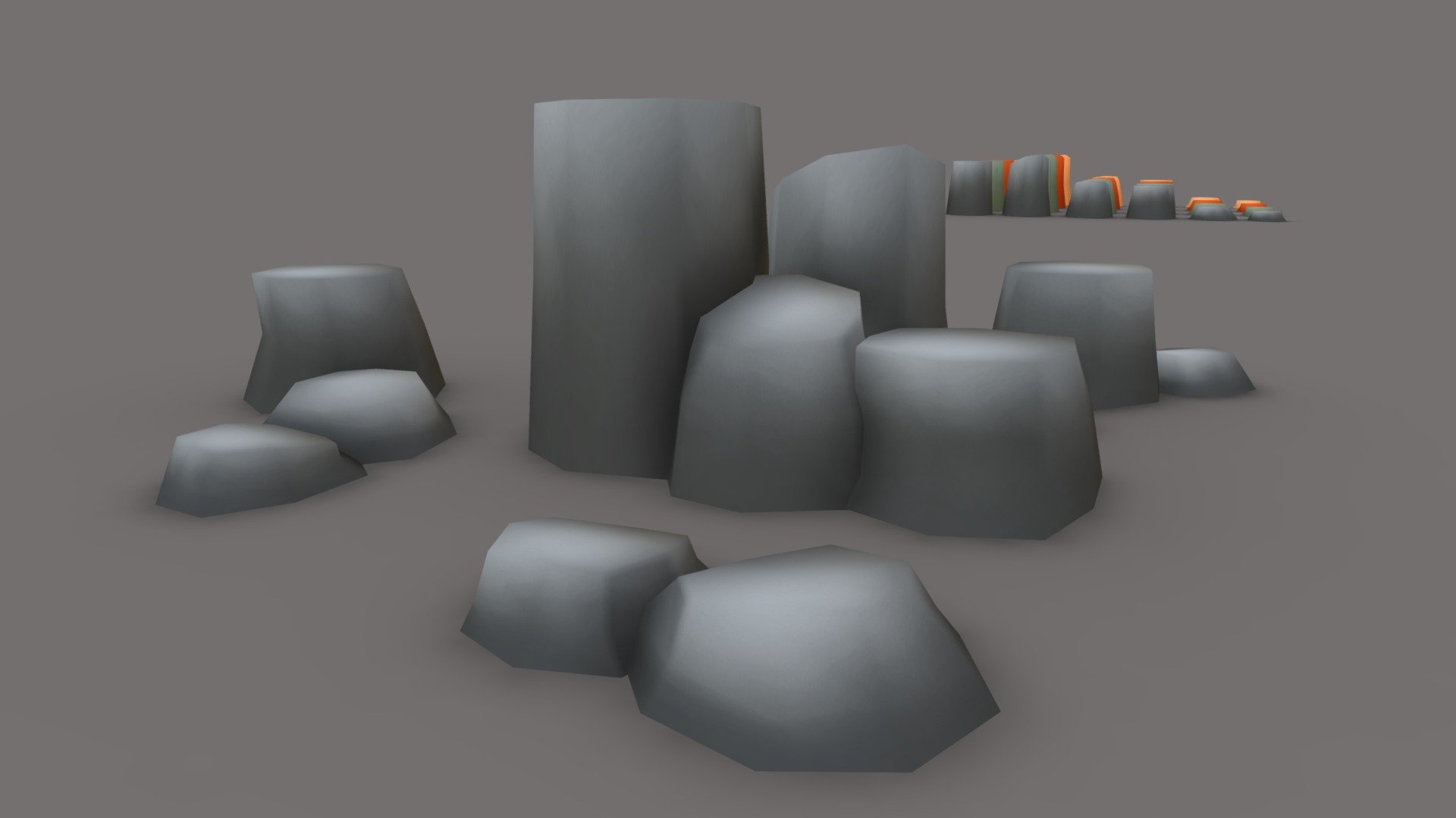 Low Poly Stone Asset Pack - 3D model by zyca.yang [0e36db0] - Sketchfab