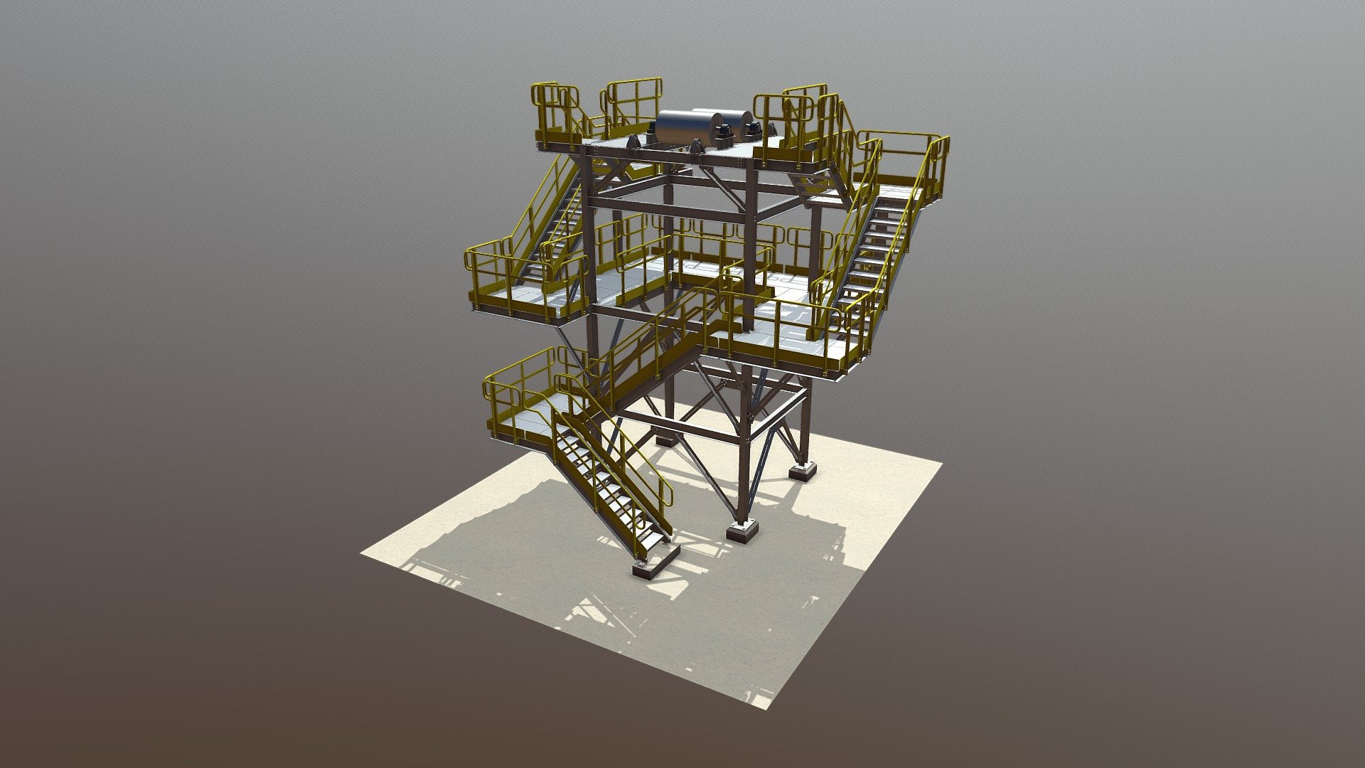 Metallic Structure (Tower) - 3D model by Alan Nadjarian (@alan ...
