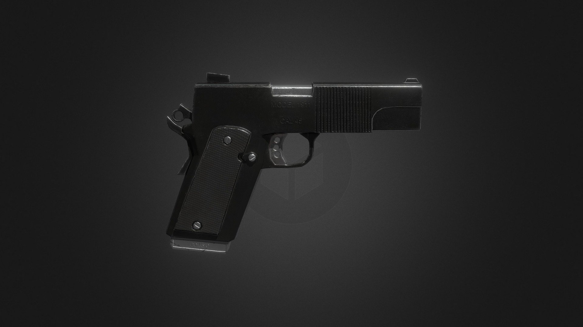 Pistol - 3D model by danielortzz [0e3736b] - Sketchfab