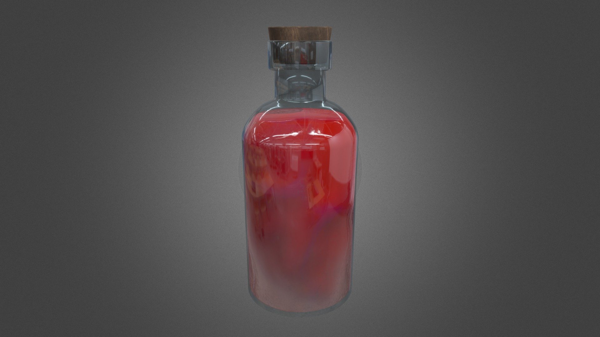 A large Potion Bottle - 3D model by BroganQK [0e3802d] - Sketchfab