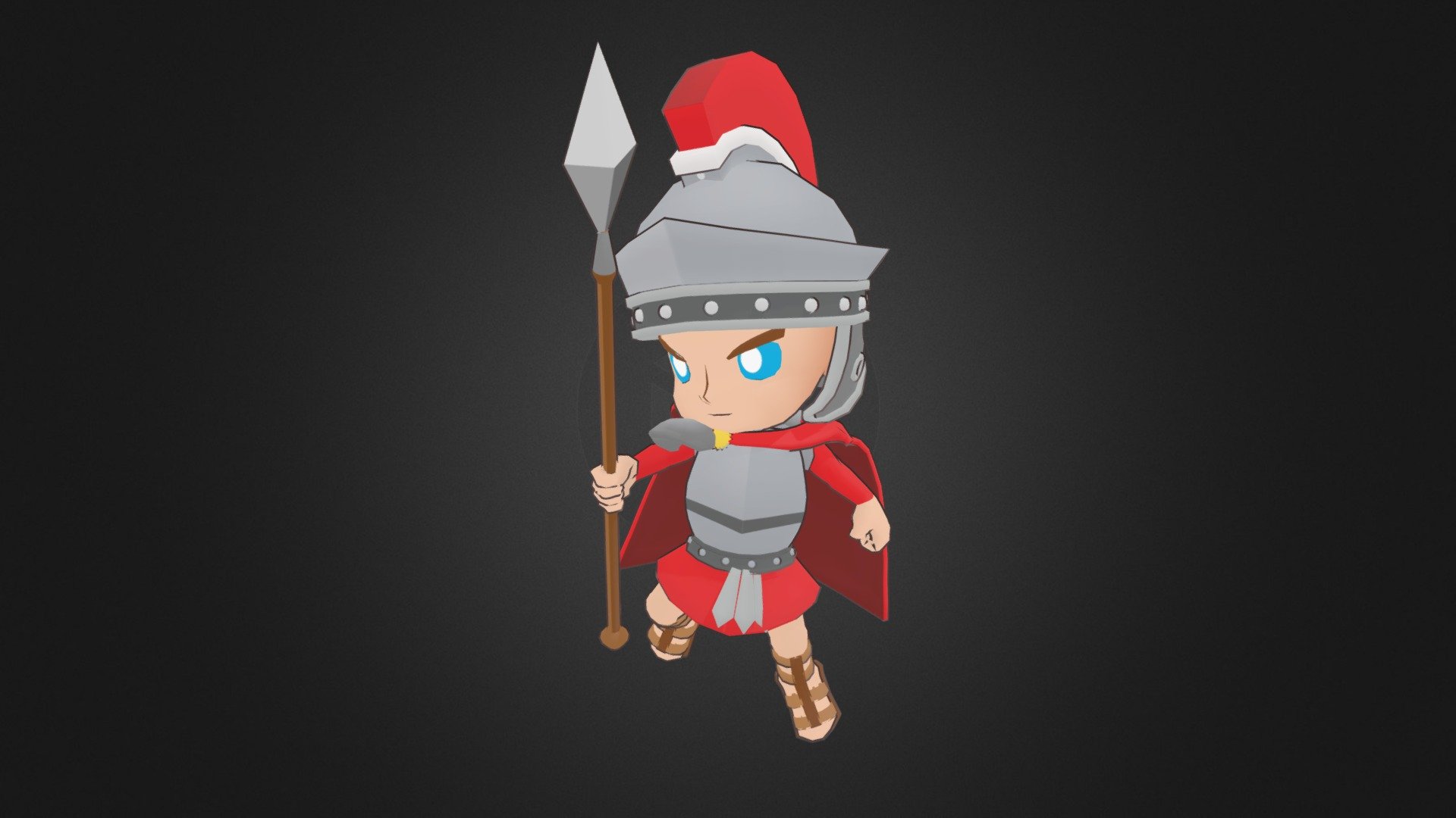 Roman Style Female Character for Mobile Game - Buy Royalty Free 3D ...