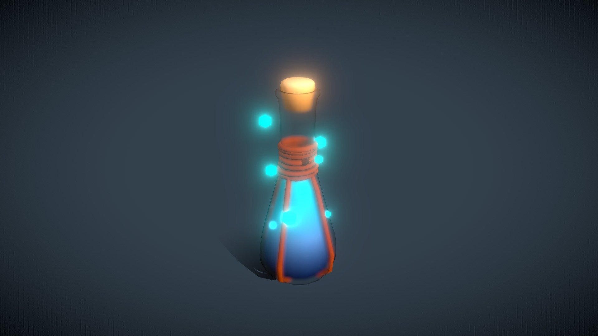 Low Poly Mana potion - 3D model by Blue Colossus Studio (@BlueColossus ...