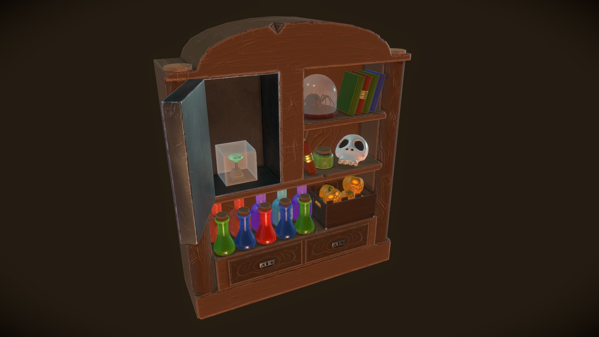 Strange Bookshelf - 3D model by Egarshan [0e3bf41] - Sketchfab