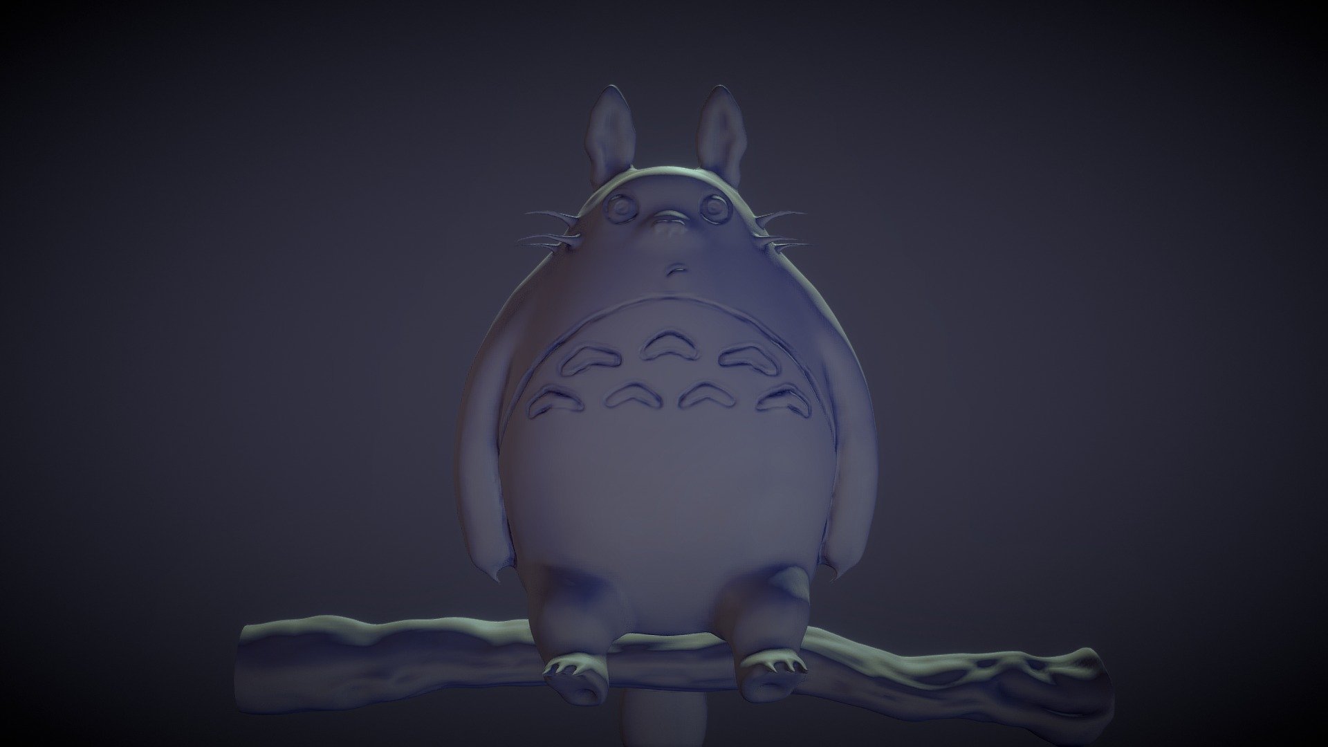 Sculpt January 2018 - 27 Fluffy - Totoro - 3D model by Amanpreet Bajwa ...