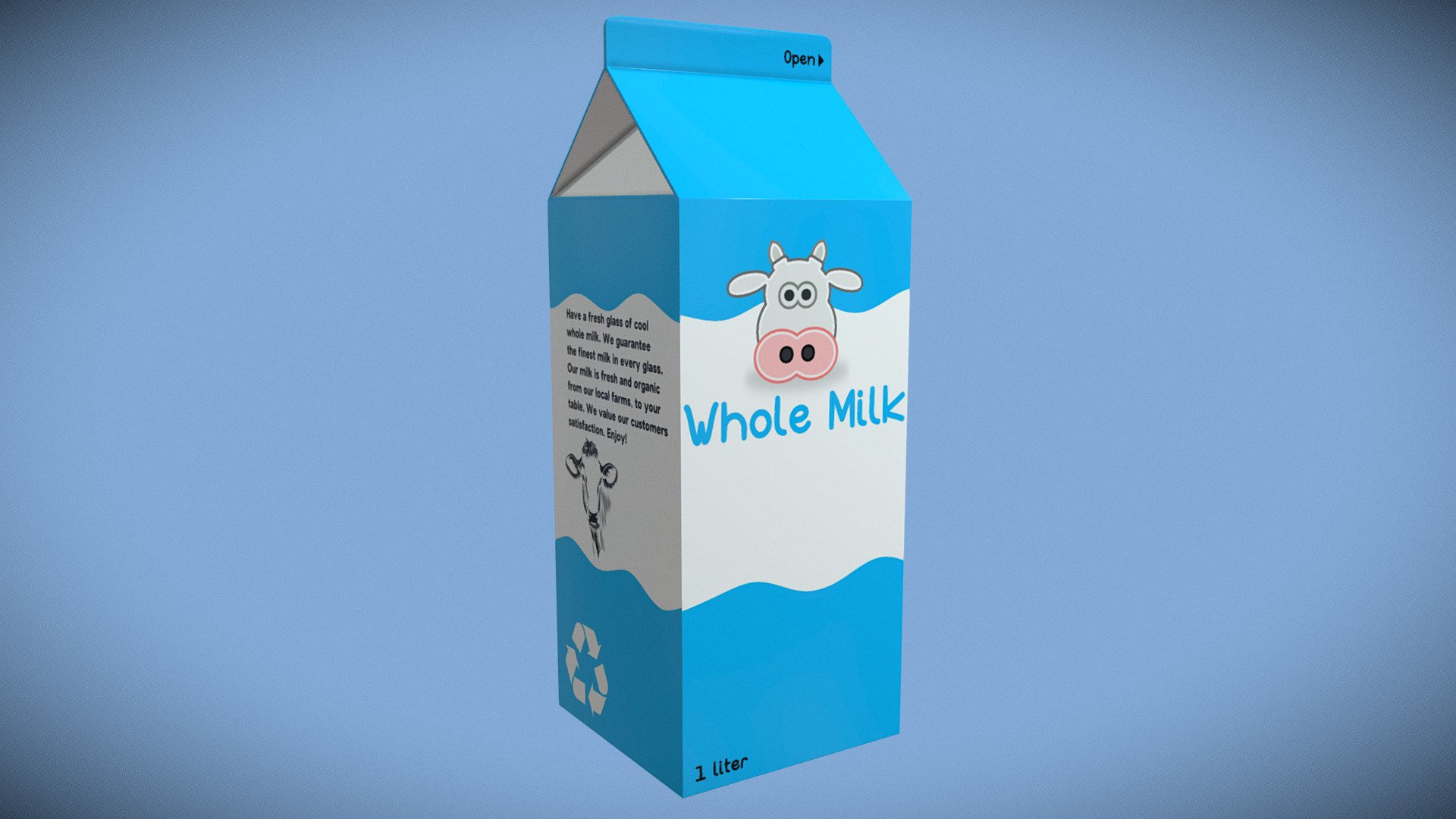 Milk Carton 🐮 - Buy Royalty Free 3D model by Ryan King Art ...