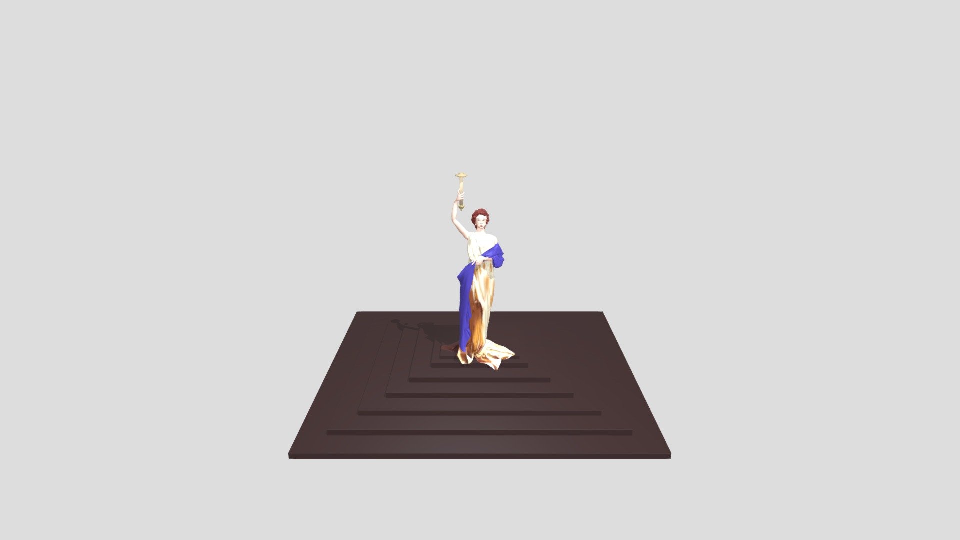 Torch-lady-columbia-3d-model - Download Free 3D model by ...