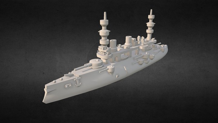 Pre-dreadnought 3D models - Sketchfab