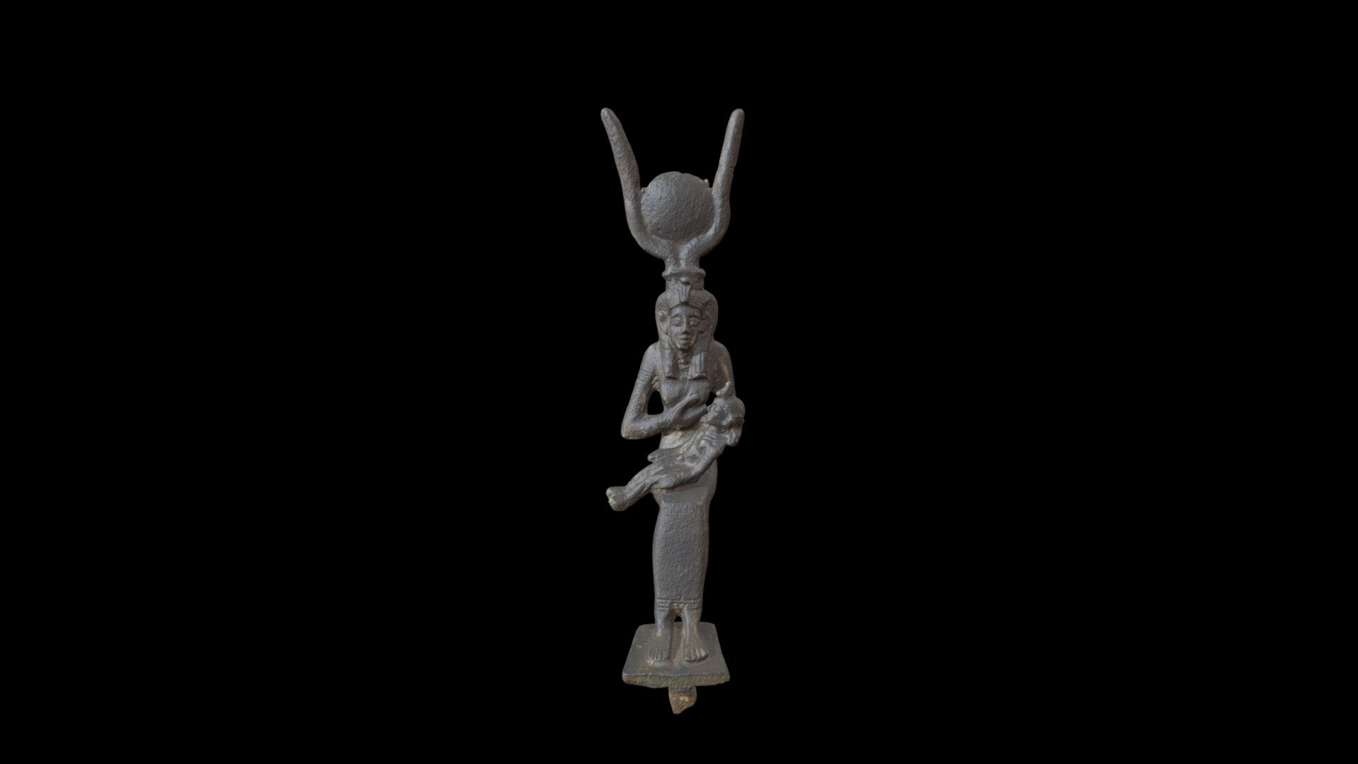 Seated Isis Figure with Child Horus - Download Free 3D model by Harvard ...