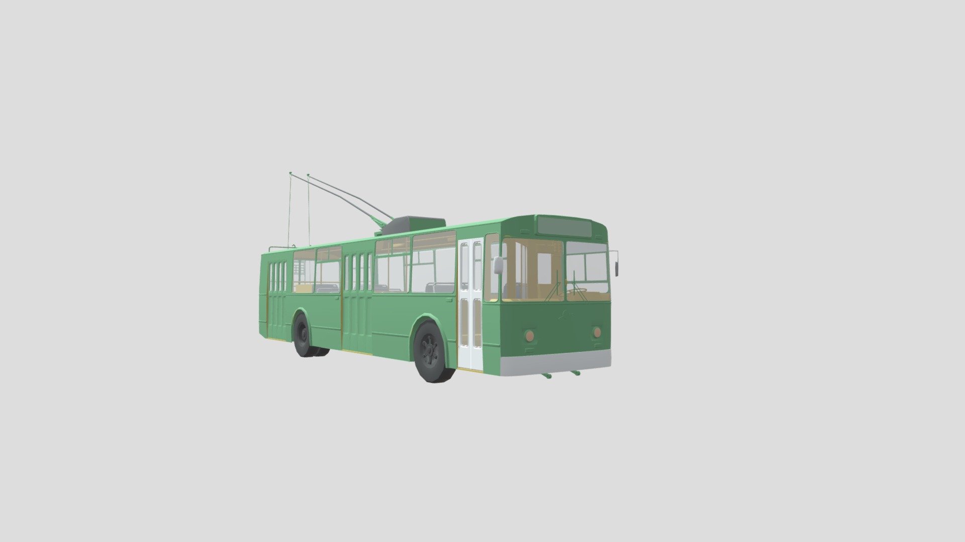 Ziu-9 Trolleybus - 3D model by toirohhayimaduereh [0e404dc] - Sketchfab