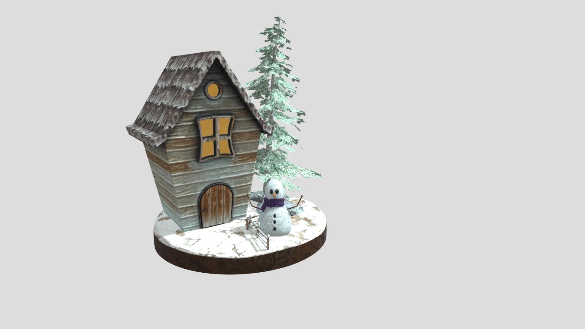 Weather animated scene - Snowing - Download Free 3D model by onirix ...