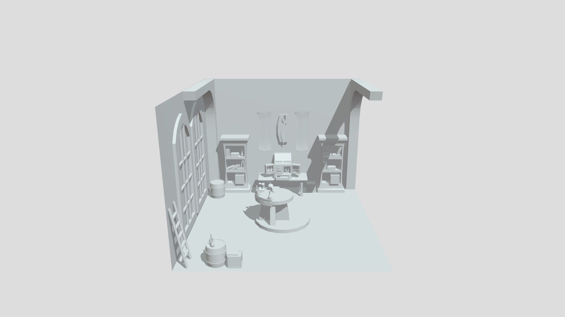 Alchemy Laboratory - 3D model by chandler.mays.7 [0e414cd] - Sketchfab