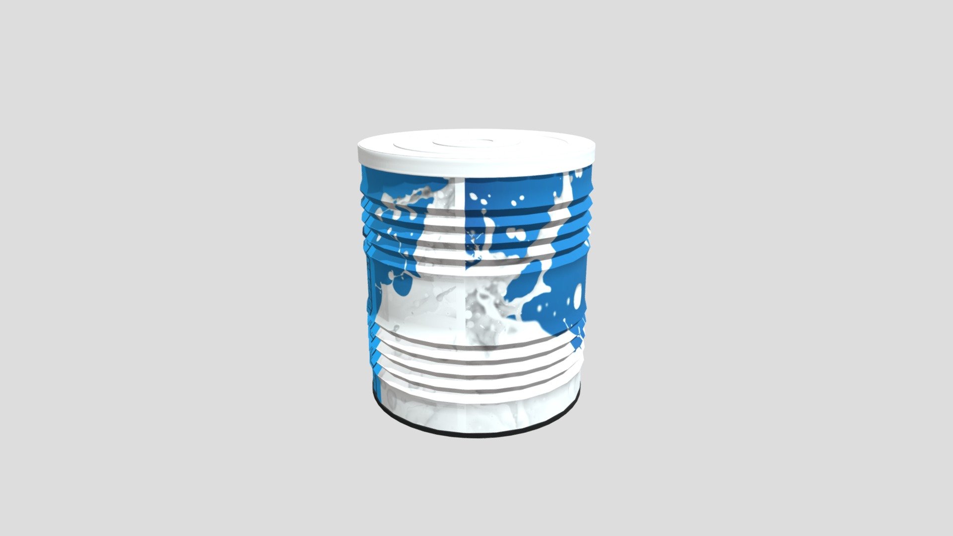 Realistic 3D Corrugated Tin Milk Can Model - 3D model by TanurGraphics ...