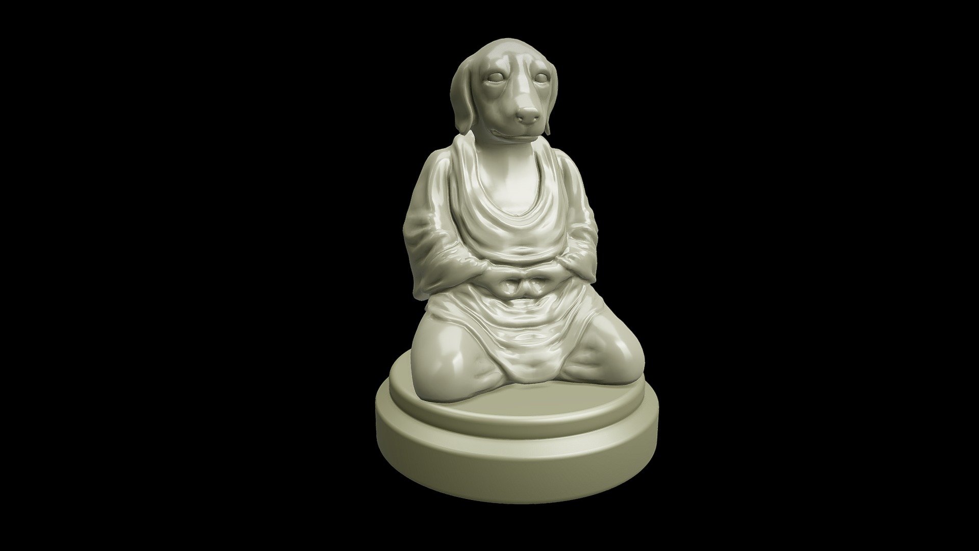 Zen Dog - 3D model by quasarus [0e456e2] - Sketchfab