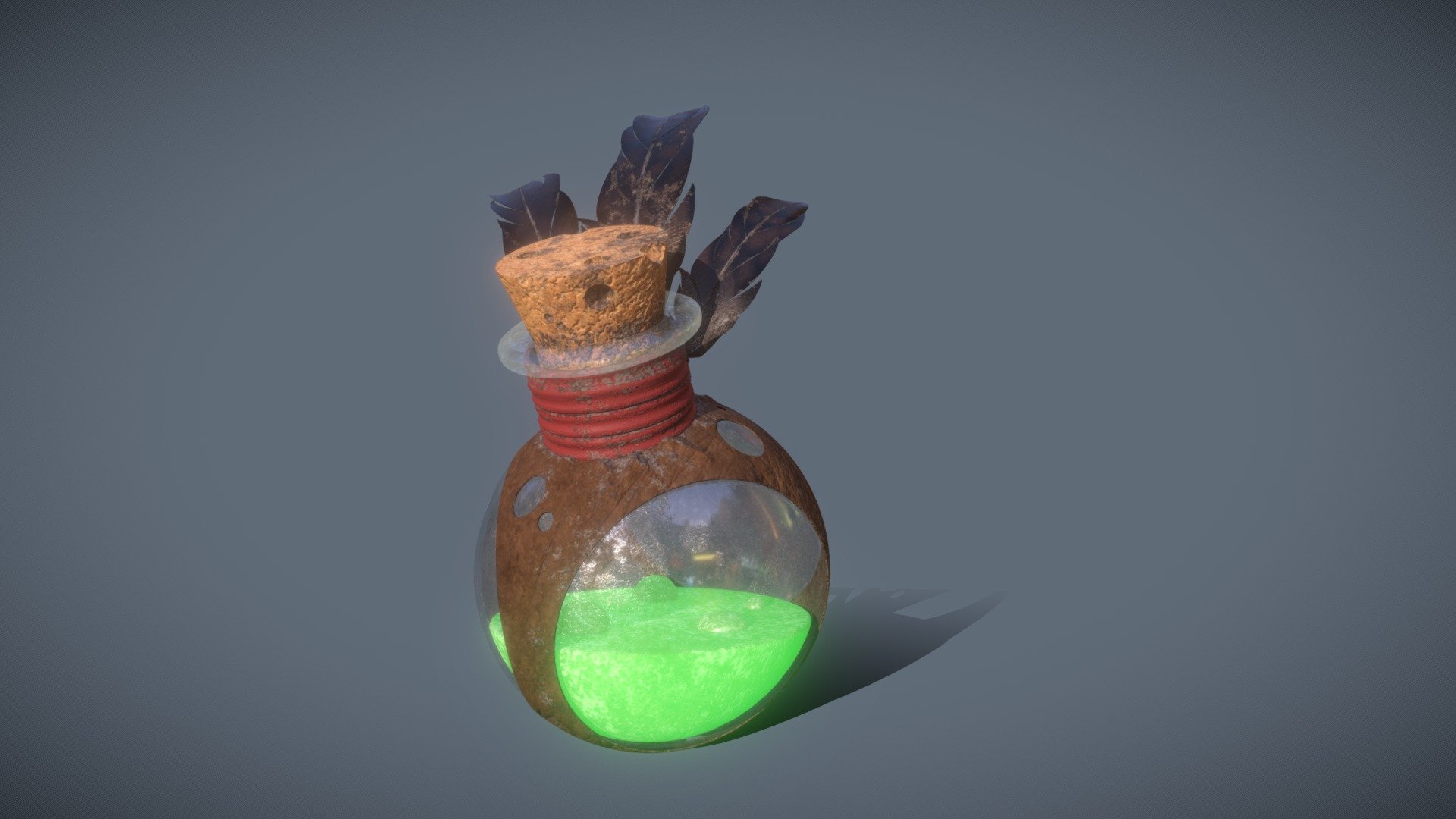 Realistic Potion Bottle - 3D model by Paragon (@ParagonPrime) [0e476f3 ...