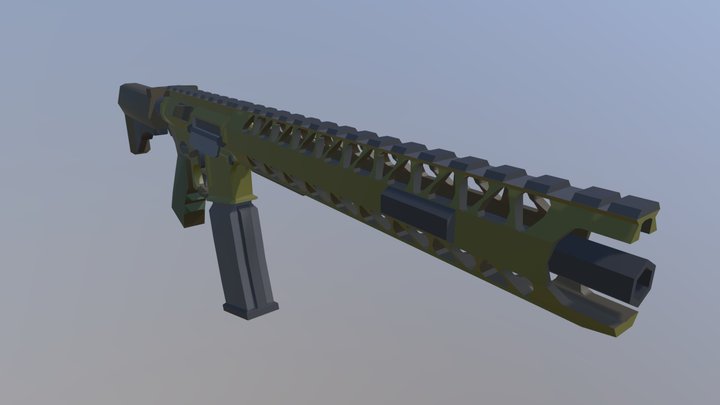 Low_poly_gun 3D models - Sketchfab