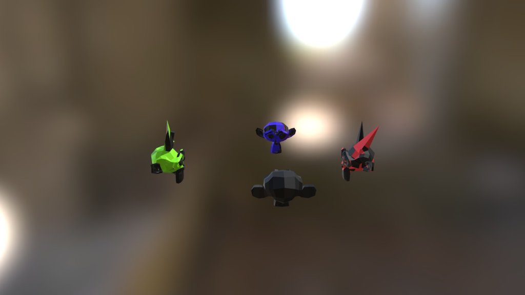 Monitos - 3D model by profesorcci [0e4b494] - Sketchfab