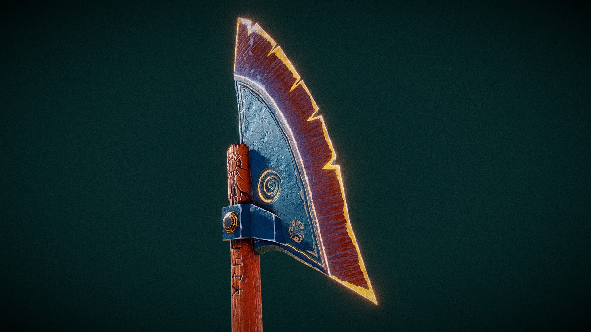 Stylized Double Spear PBR - 3D model by emekozben [0e4be3c] - Sketchfab