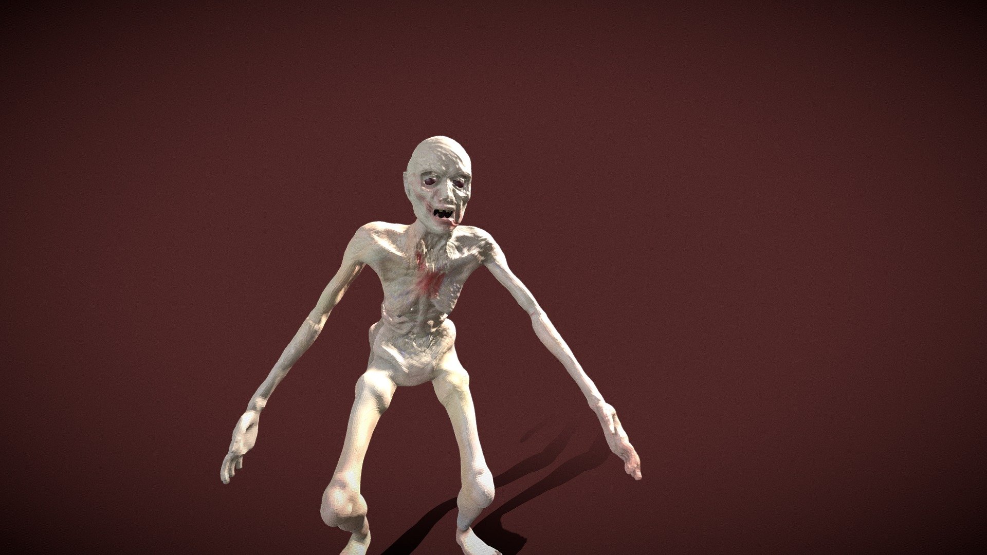 Zombie female running - 3D model by Darvida [0e4f2d8] - Sketchfab